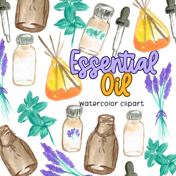 Essential Oil Clipart - Etsy