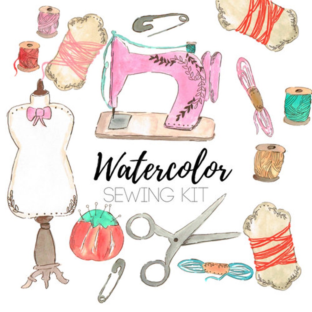 Sewing Clip Art Crafter Clip Art DIY Clip Art Fashion Design Clip Art ...