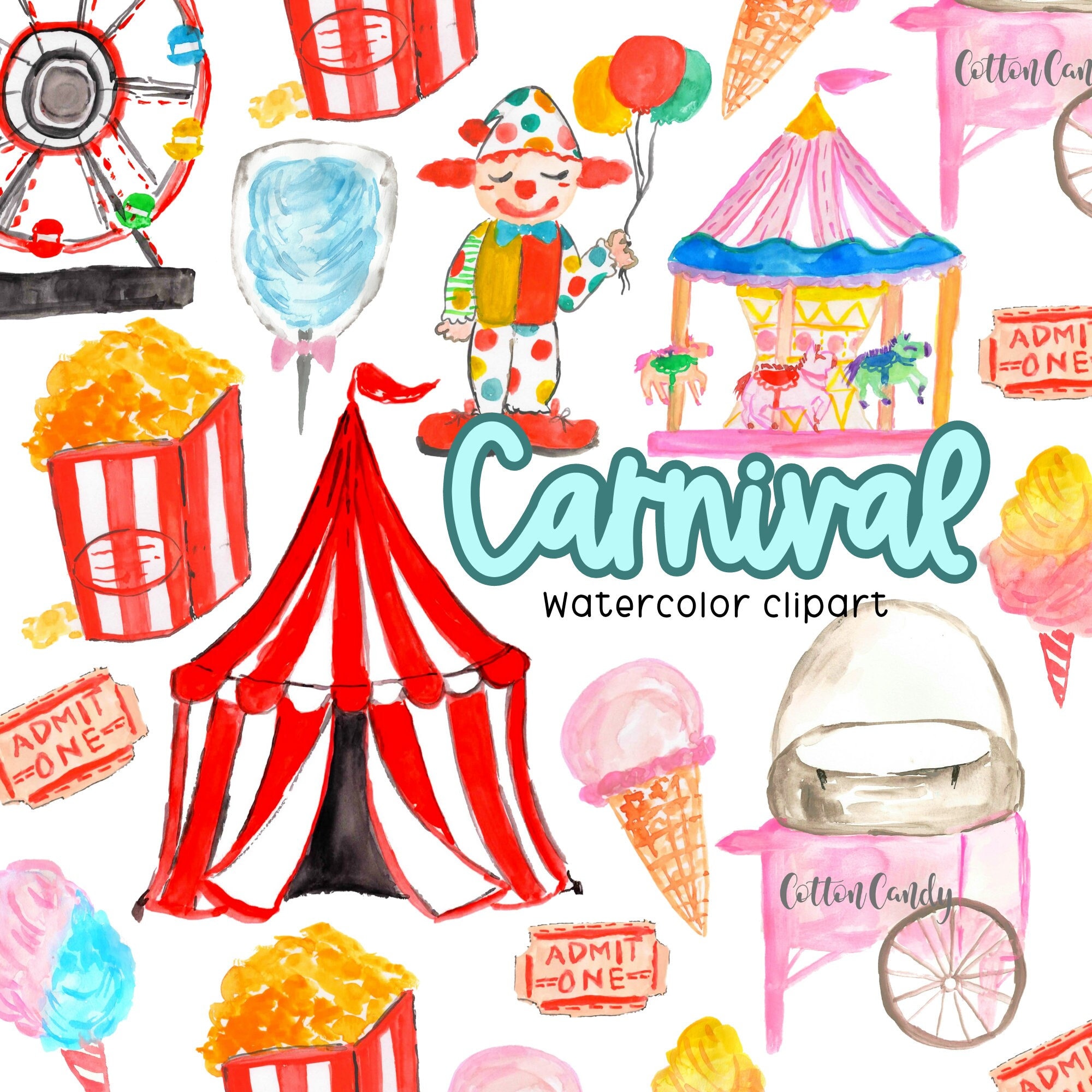 Candy Circus Clipart Images