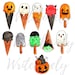 Cute Halloween Clipart Watercolor Spooky Food Ice Cream - Etsy