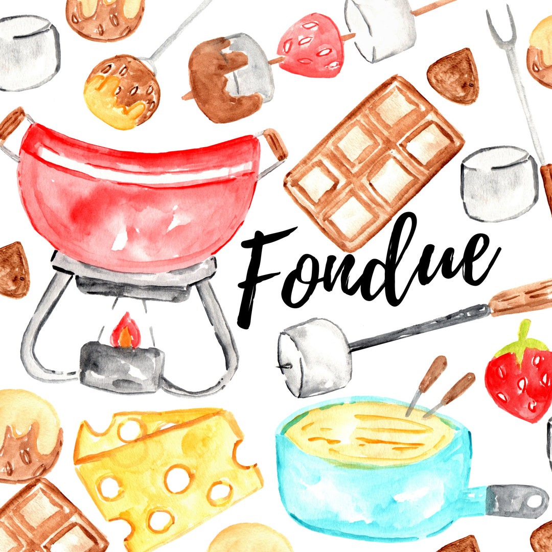 Fondue Au Chocolat Clipart Flower