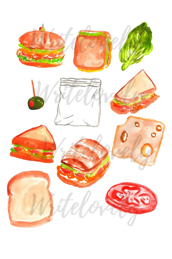 Submarine Sandwich Drawing