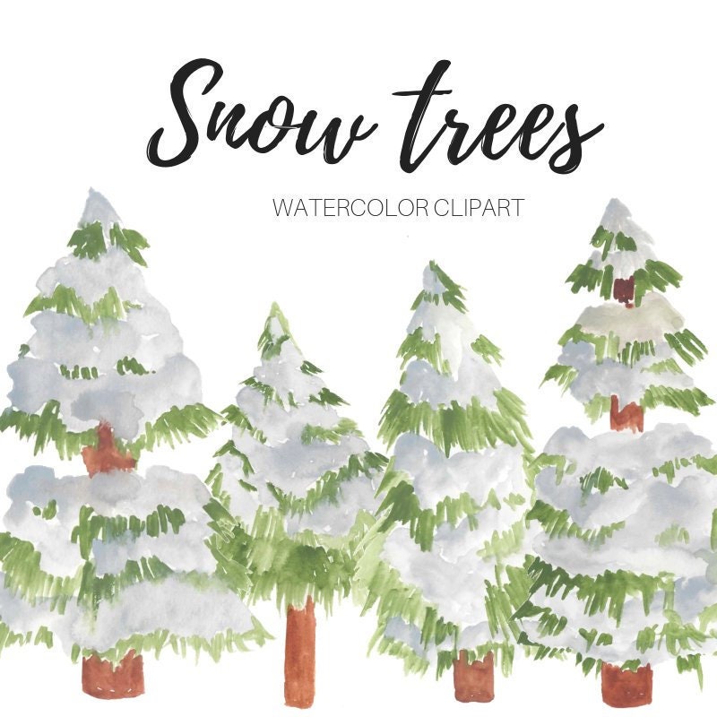 Snow Trees Clip Art