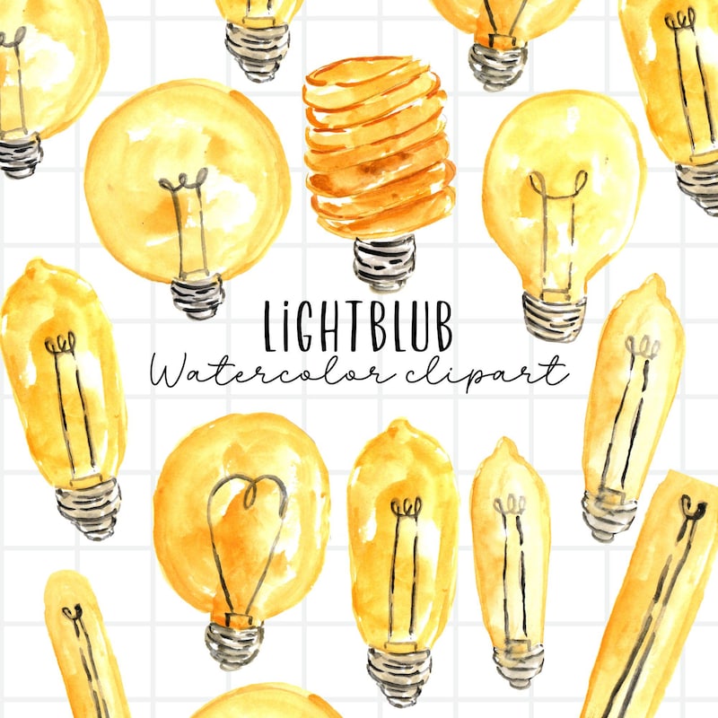 Light Bulb Clip Art - Etsy