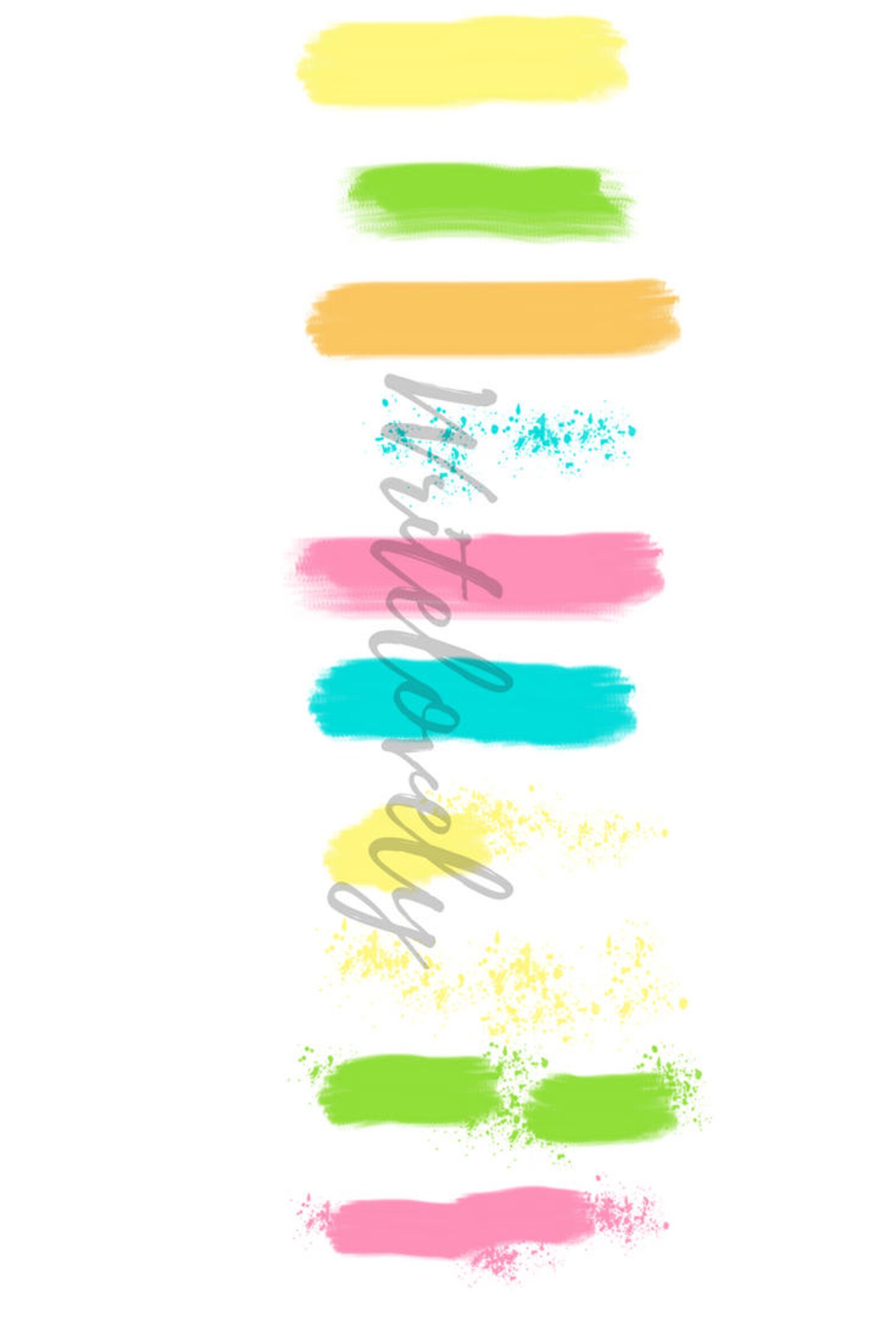 Brush Stroke Clipart Paint Blob Clipart Paint Splatter - Etsy