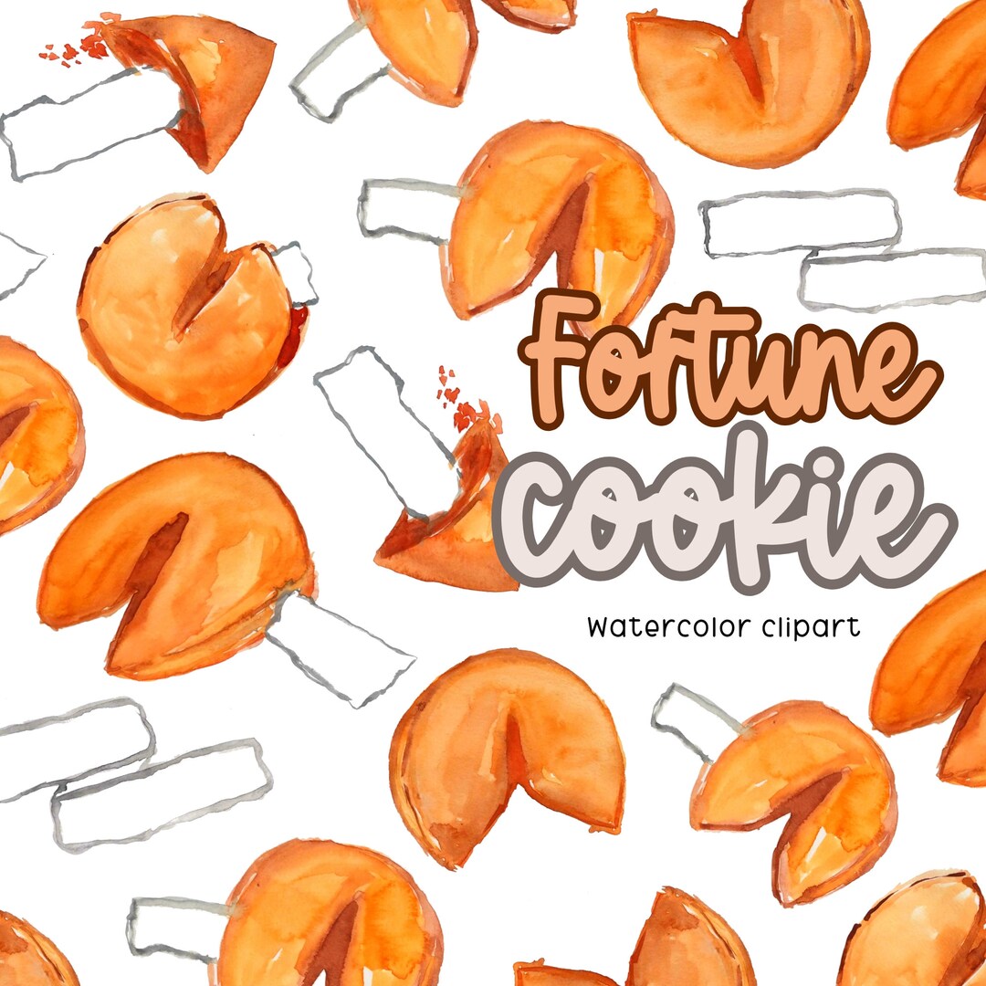 Fortune Cookie Clipart - Chinese Newyear - Food Clipart - Cookie ...