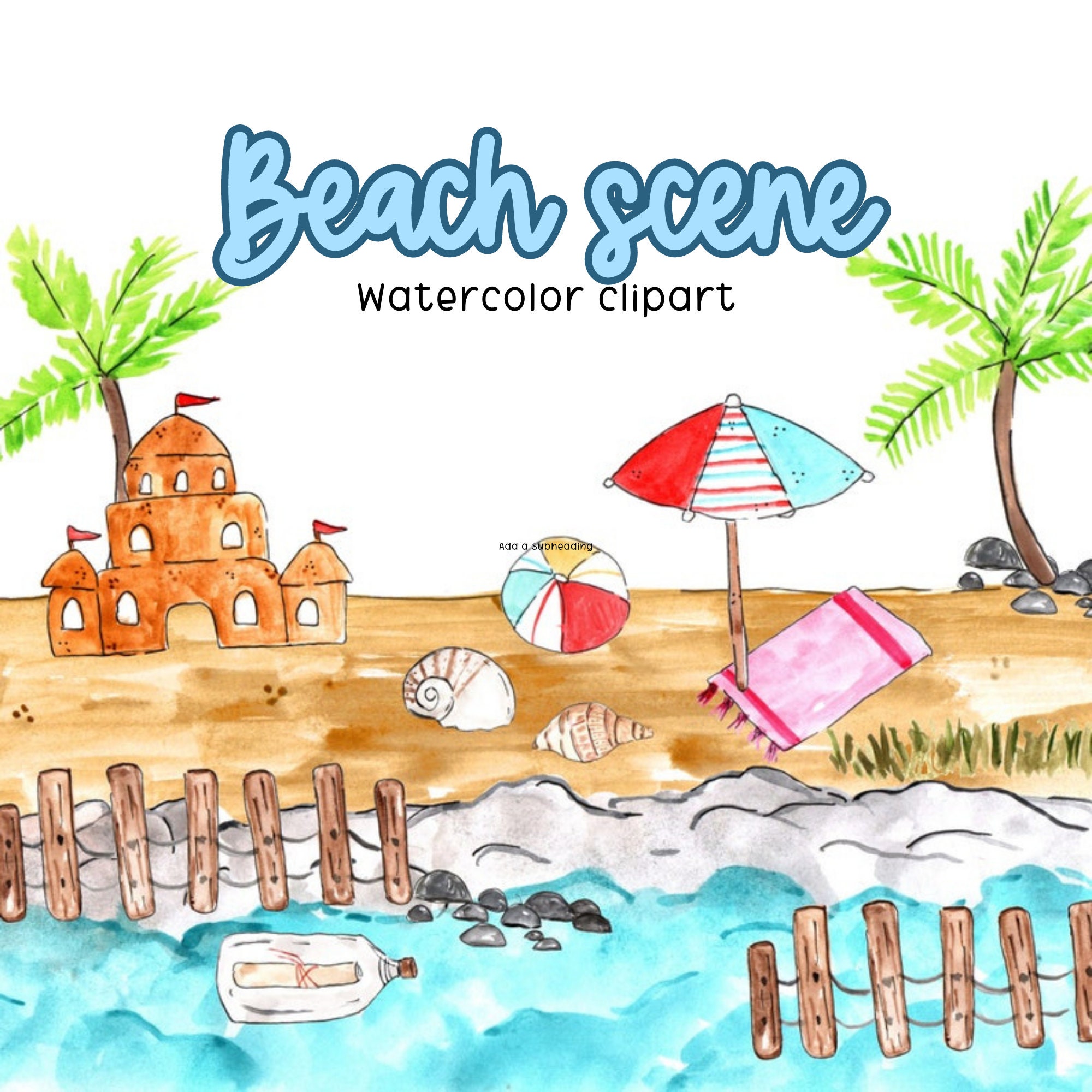 Beach Scene Clip Art