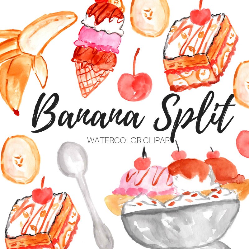 Banana Split Clipart