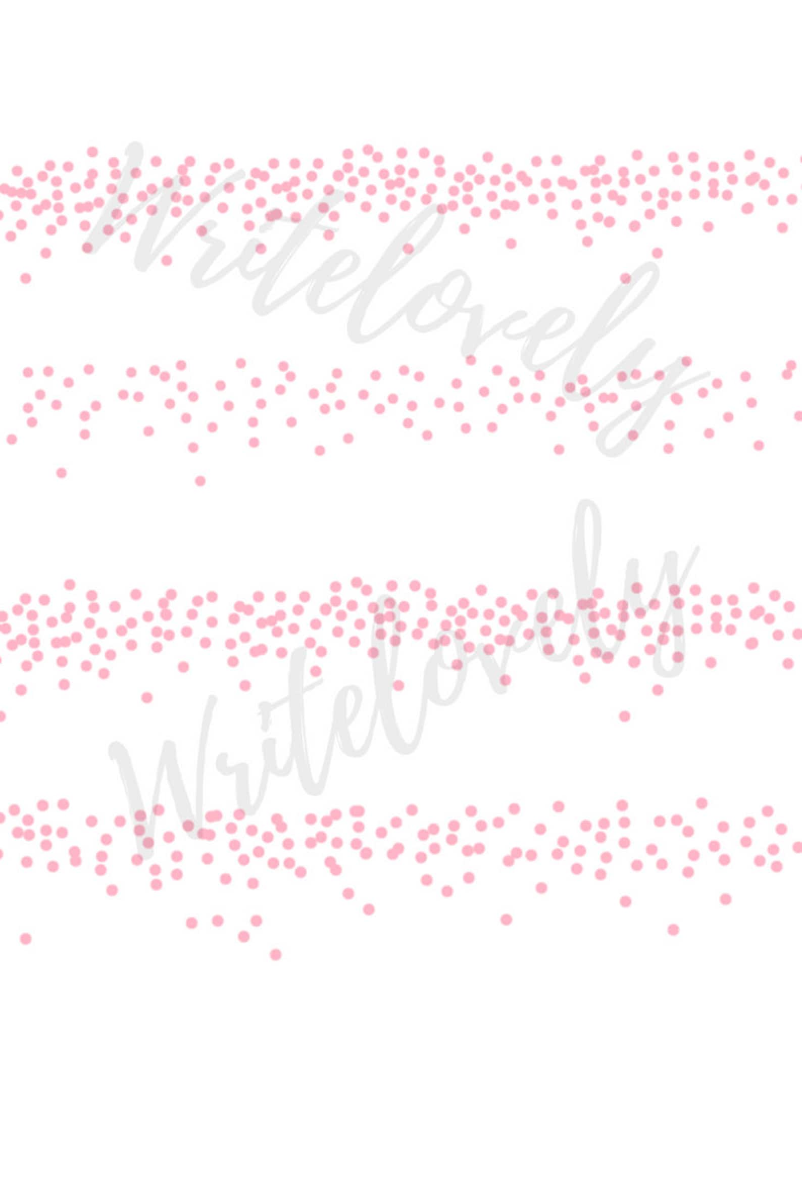 Confetti Clipart Pink Confetti Sprinkle Clipart Pink - Etsy