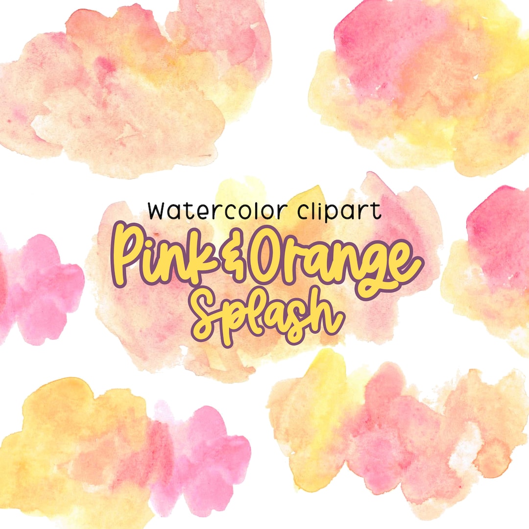 Watercolor Clip Art - Paint Splash Clip Art - Watercolor Splash Clip ...