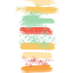 Paint Blobs Clip Art - Brush Stroke Clip Art - Ink Splatter Clip Art ...