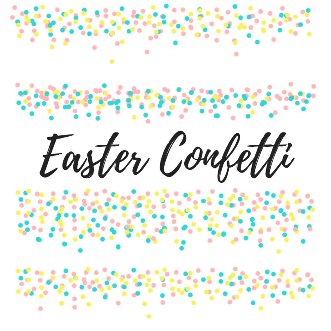 Confetti Border Clipart Easter Color Confetti Graphics Border Graphics ...