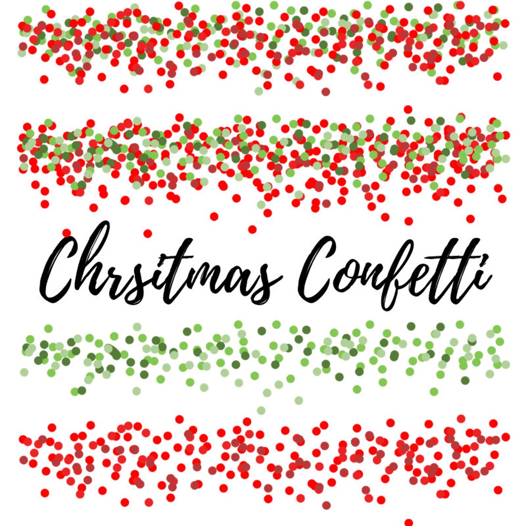 Confetti Clip Art Christmas Clip Art Holiday Clip Art - Etsy UK