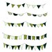 Flag Clip Art - Bunting Clip Art - Green Bunting - Watercolor Clip Art ...