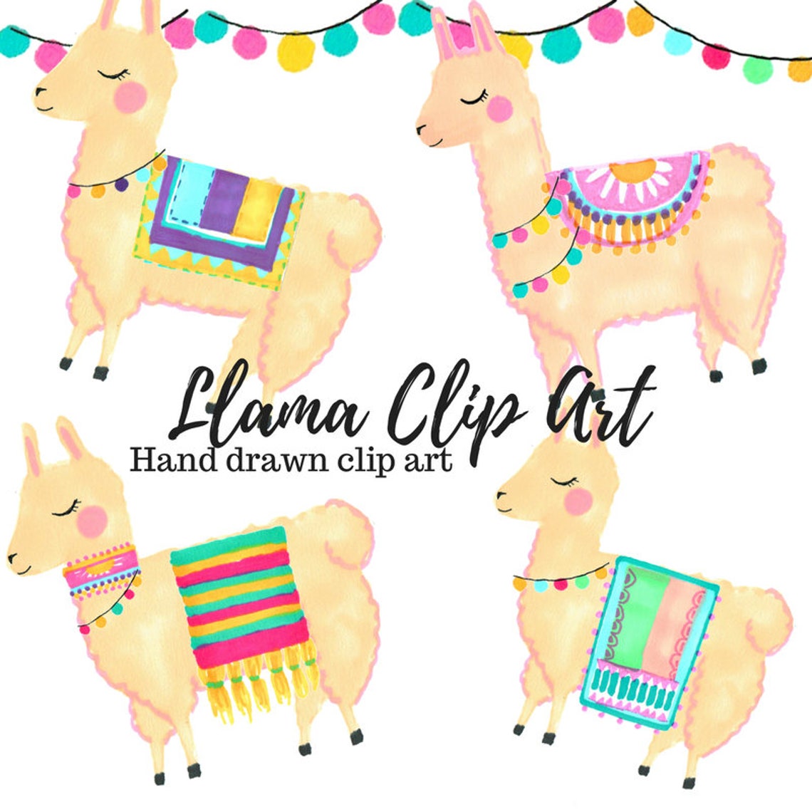 Llama Clip Art Animal Clip Art Cute Clip Art Hand Drawn - Etsy Canada