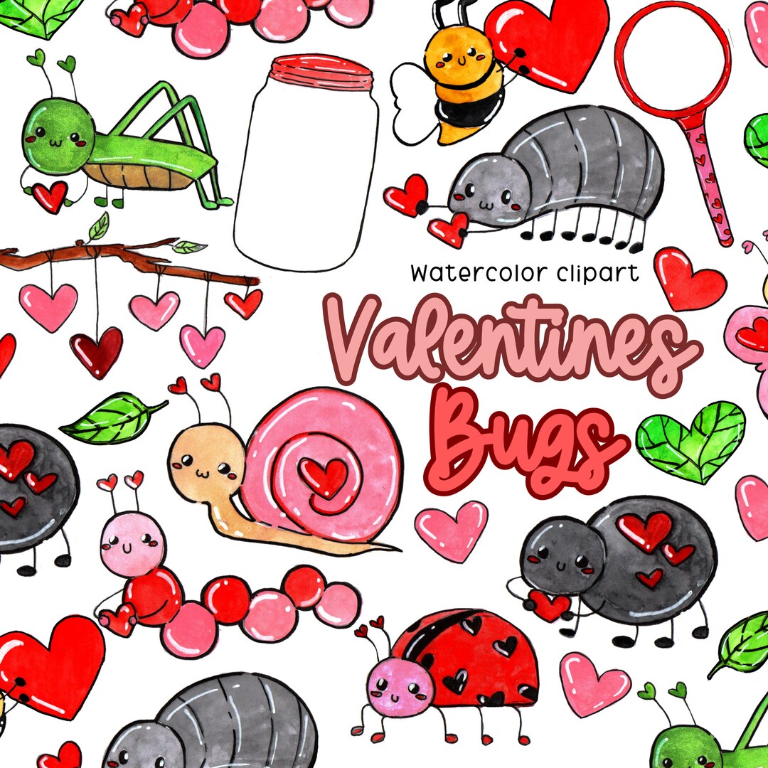 Valentines Day Bug Clipart, Valentines, Insects, Science, Lady Bug, Ant ...