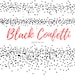 Confetti Clipart Confetti Clipart Black Confetti Party - Etsy
