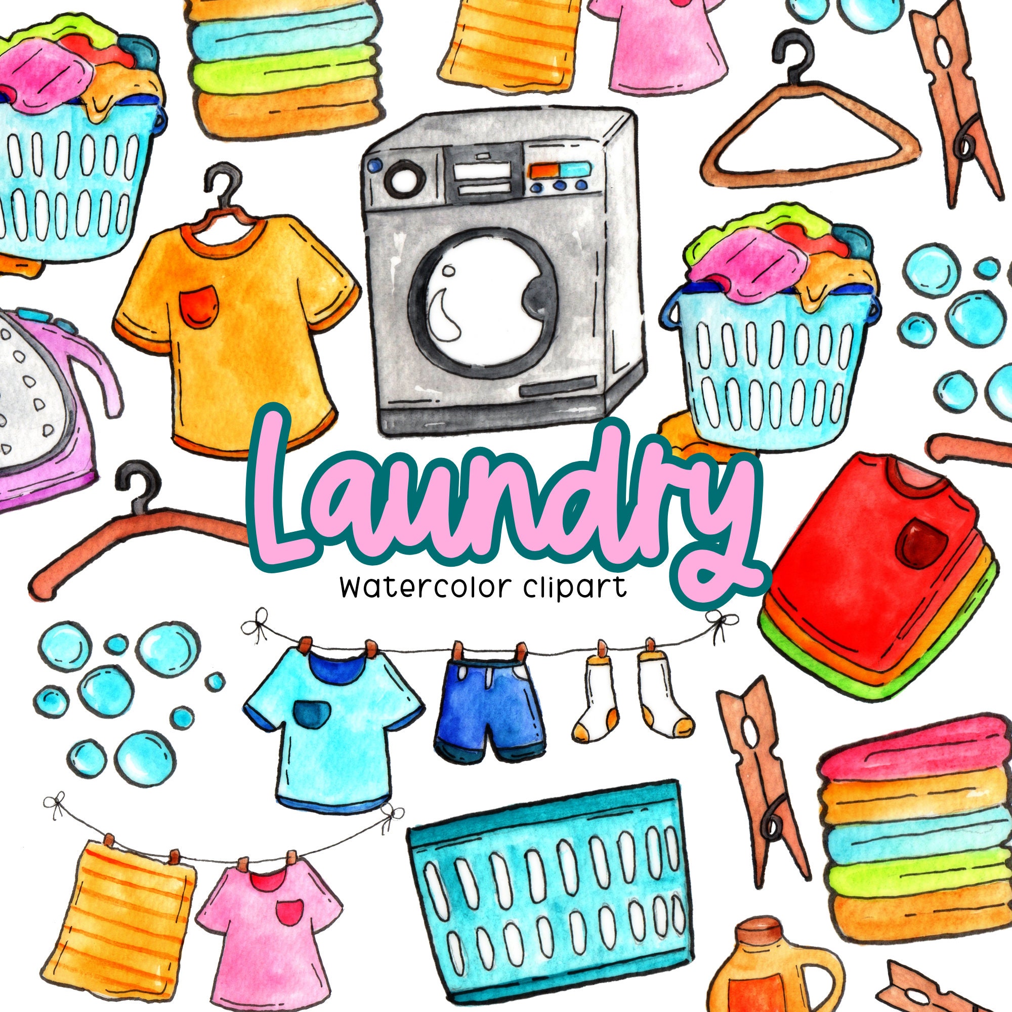 Washing Clothes By Hand Clipart