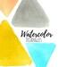 Triangle Clip Art - Watercolor Clip Art - Watercolor Triangles - Shape ...