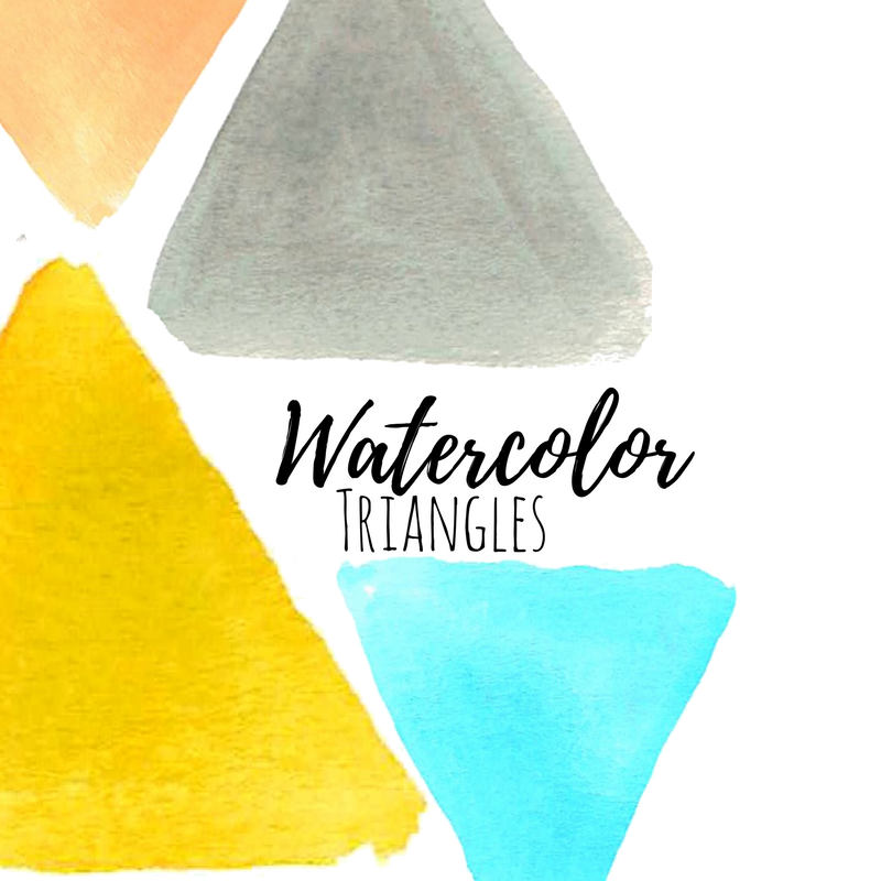 Triangle Clip Art Watercolor Clip Art Watercolor Triangles - Etsy