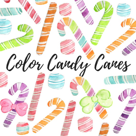 Colorful Candy Canes Clipart
