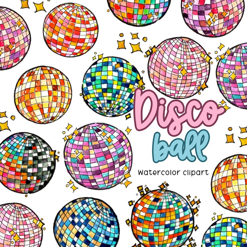 Disco Ball Clip Art - Etsy