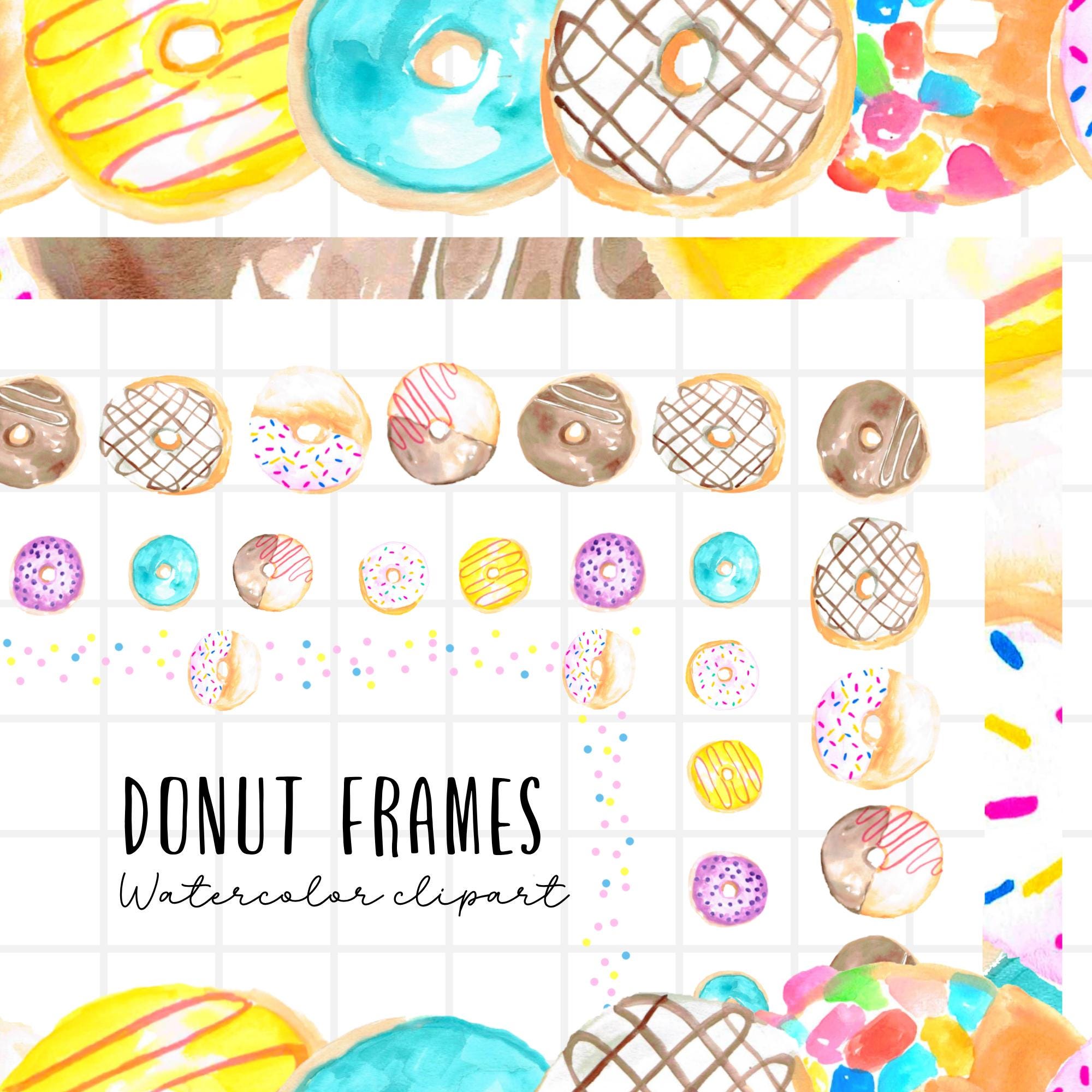 Doughnut Border Donut Border Etsy