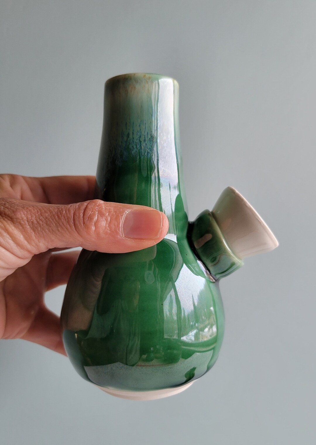 Jade Green Standing Pipe, Ritual Tool - Etsy