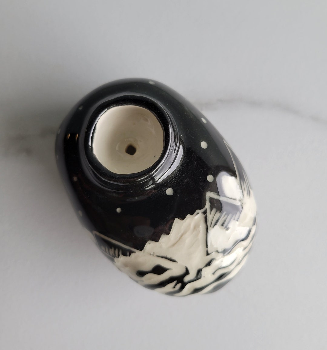 Handcarved Porcelain Mountain Pipe, Ritual Tool - Etsy