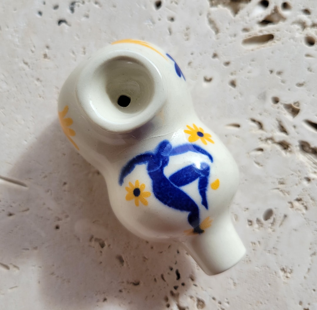 Small Matisse Pipe Blue Dancing Figures - Etsy