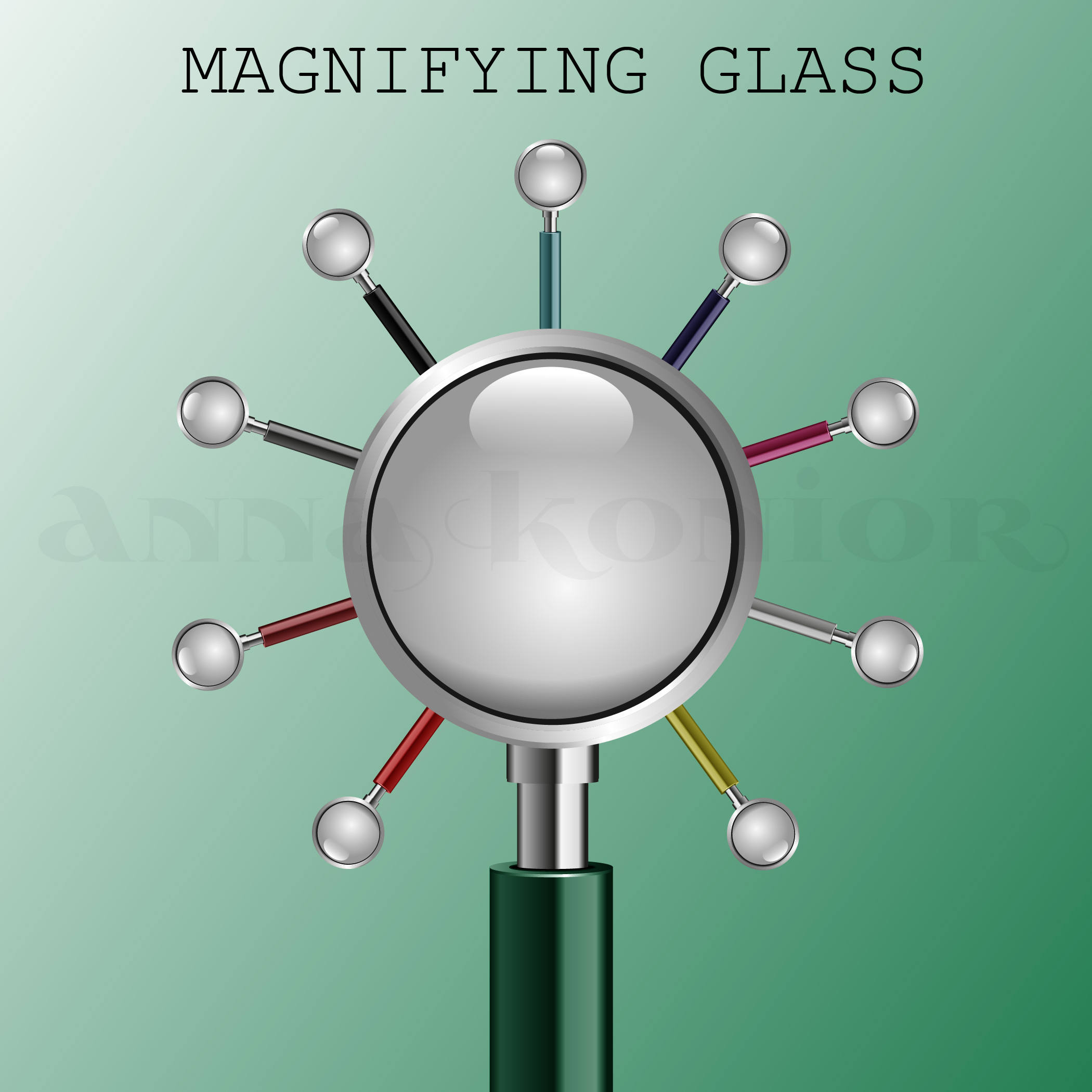 Magnifying Glass Digital, Reading Glass, Loupe Digital, JPGPNG, Instant ...