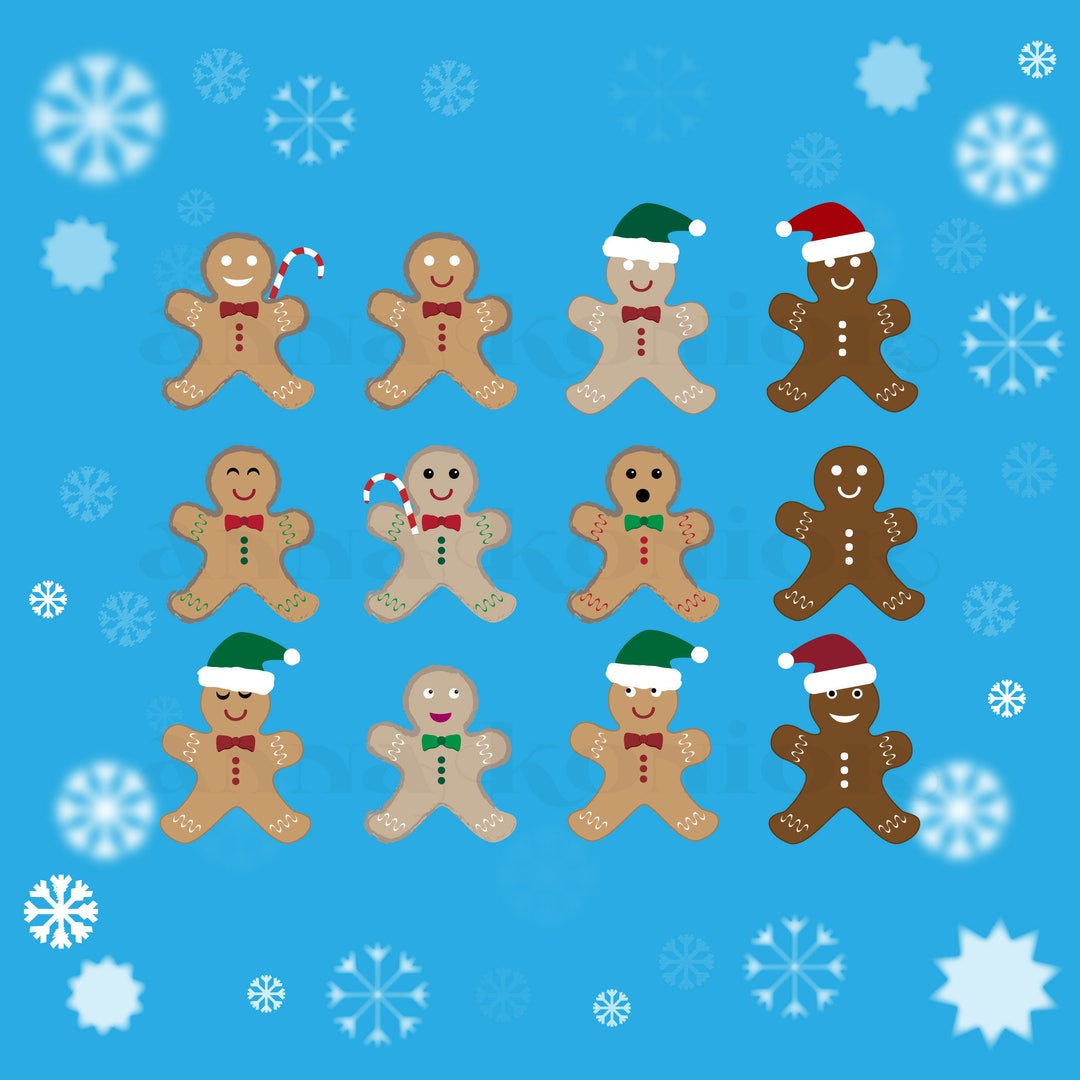 Gingerbread Man Clip Art, Cookie Man Vector Graphics, Gingerman Clipart ...