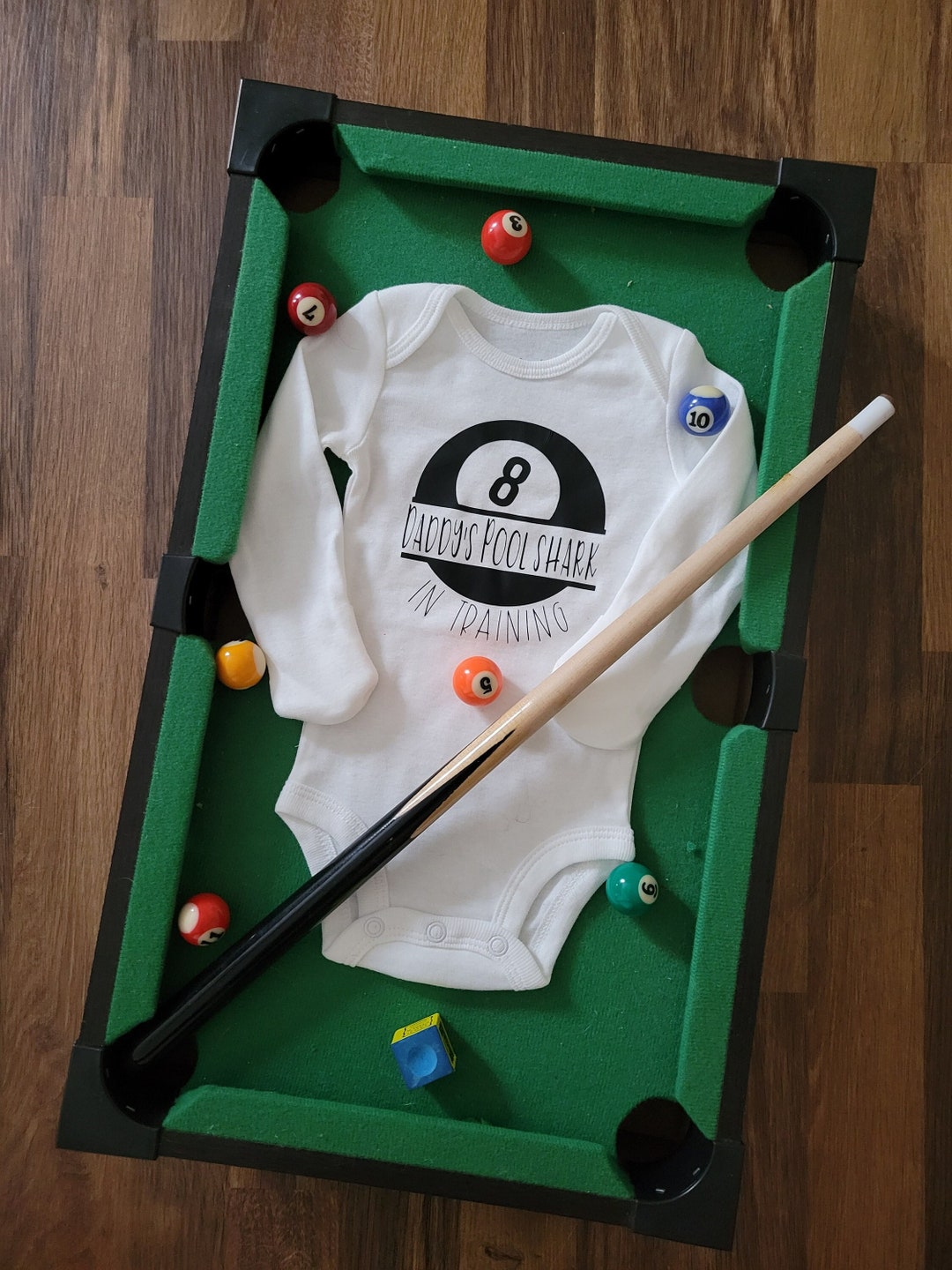Daddy's Pool Shark in Training Baby Bodysuit Pool Shark, Billiard, Pool ...