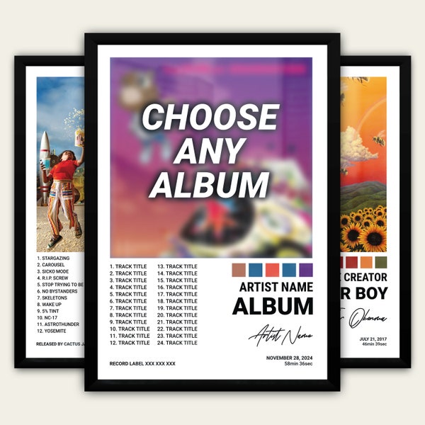 Album Cover Posters - Etsy
