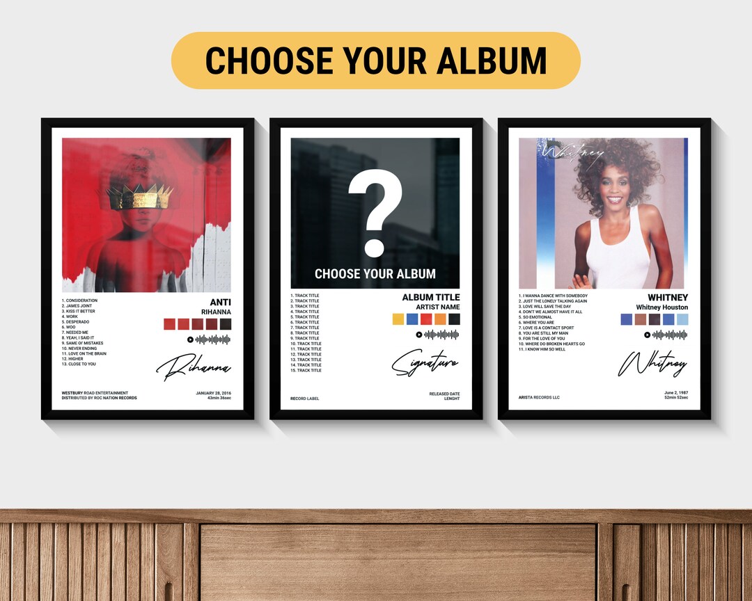 Choose Your Own Album Poster Digital Album Poster Download - Etsy Canada