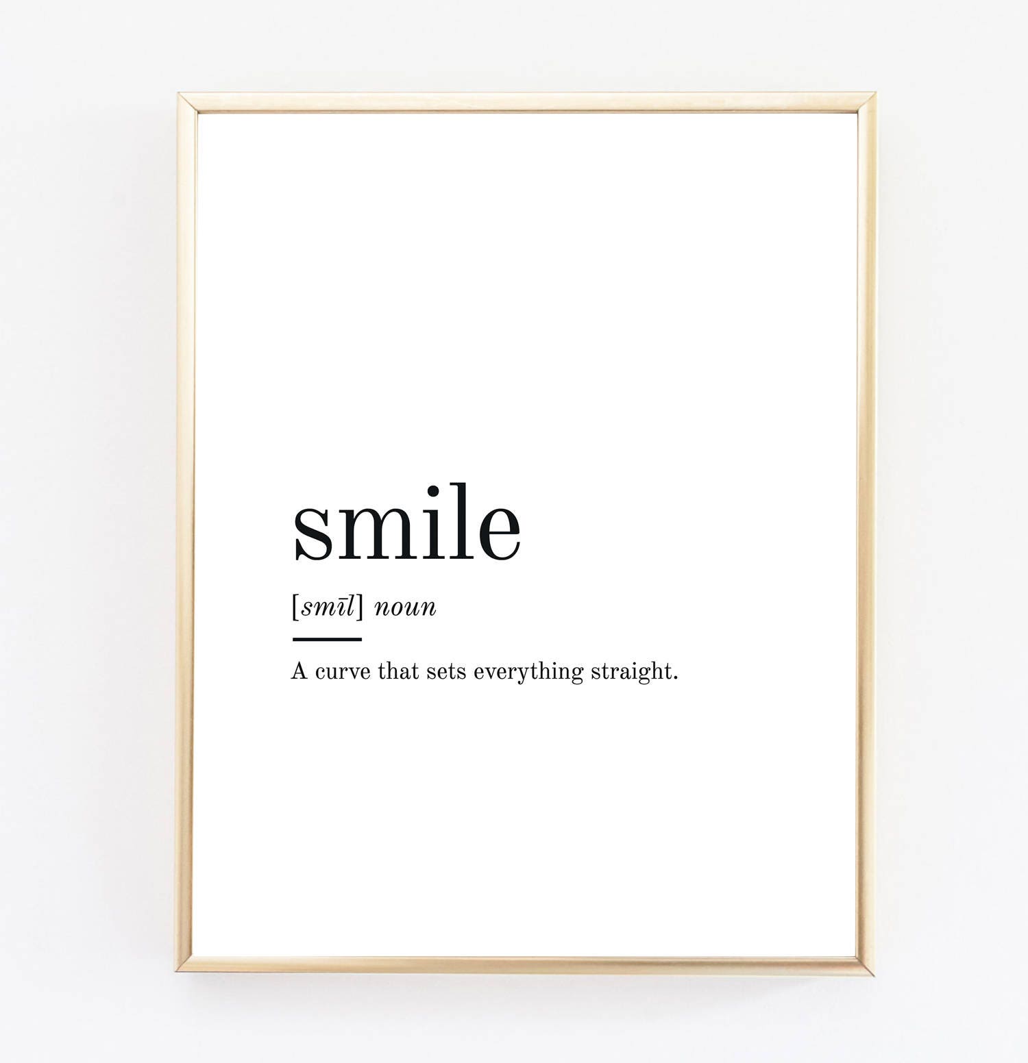 Smile Definition, Printable Wall Art, Smile Print, Smile Poster, Funny ...