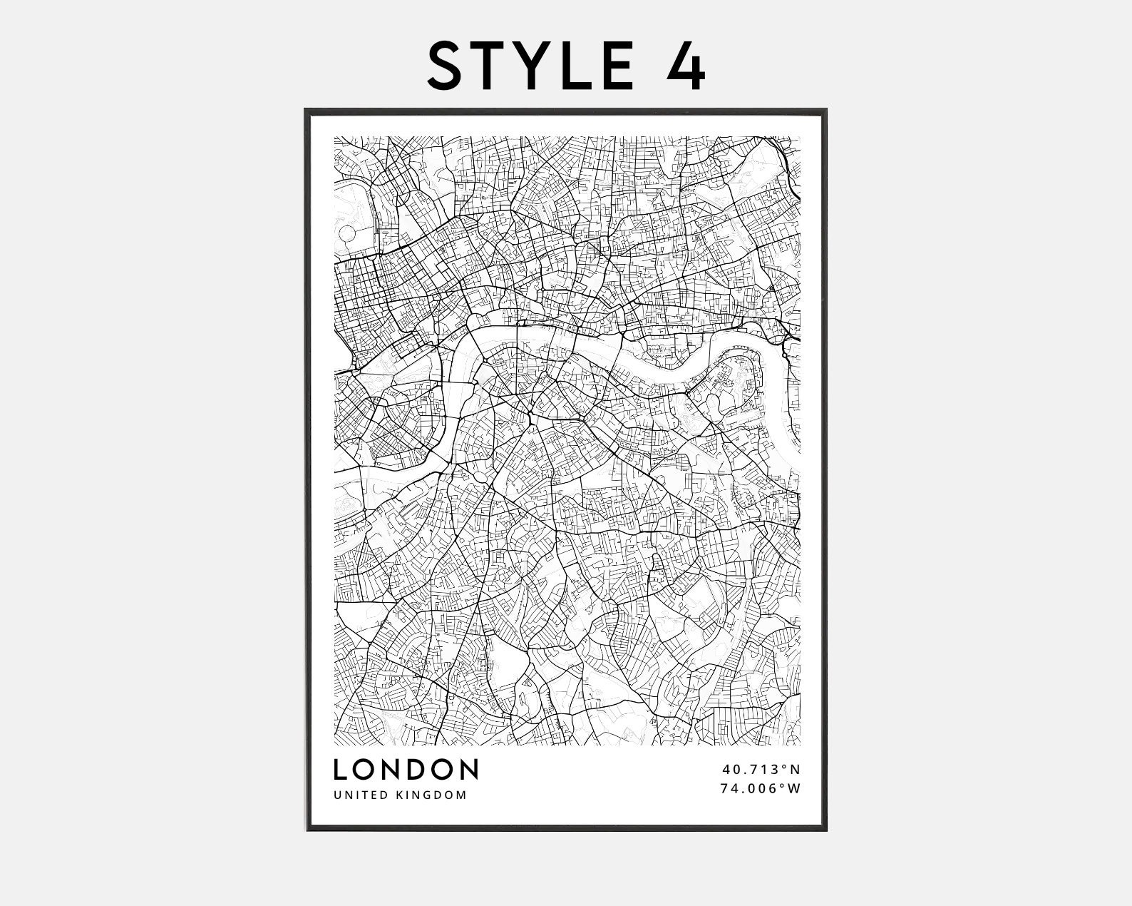 Custom Map Print Custom Map Custom City Map City Map Print Map ...