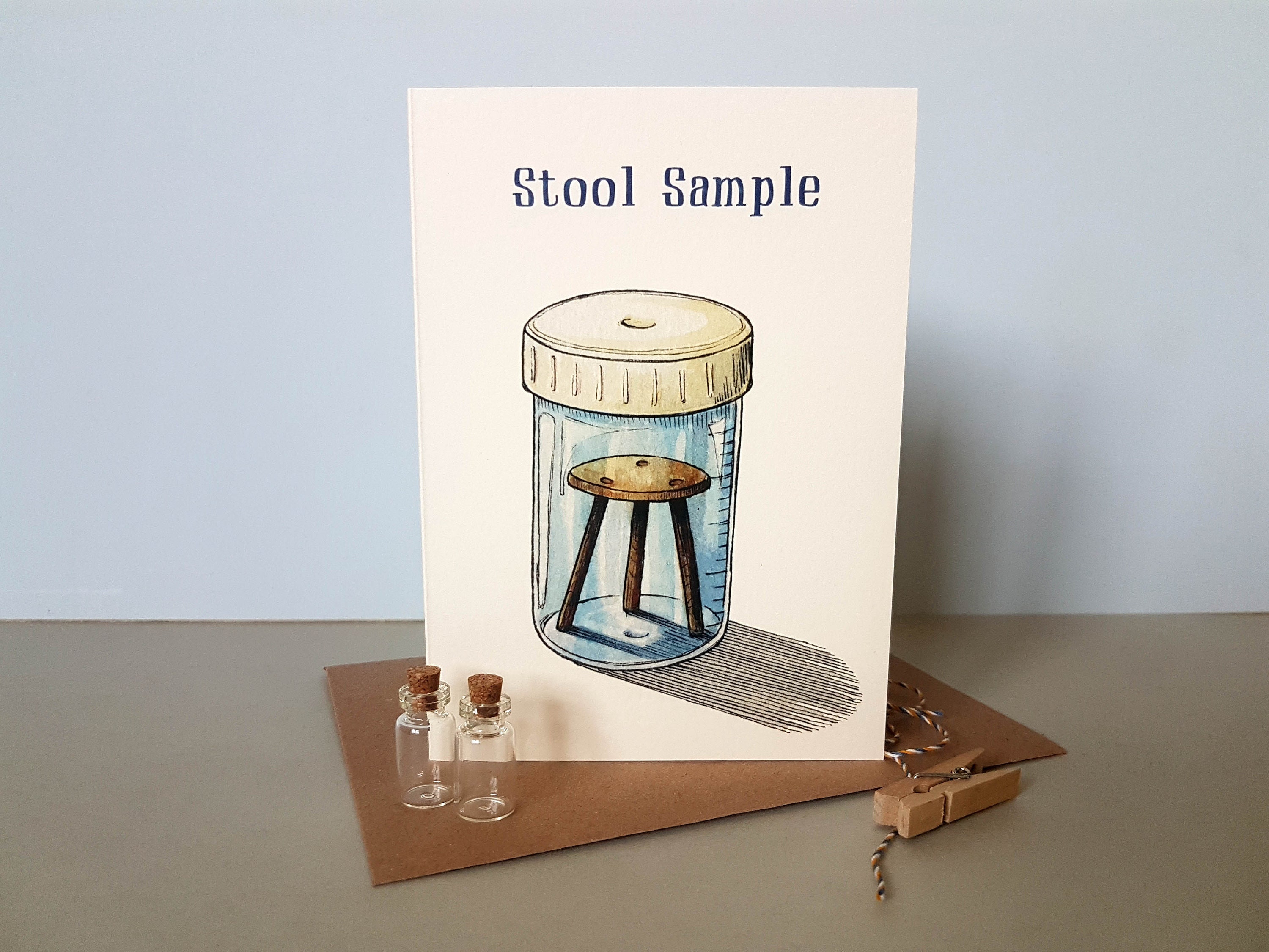 Stool Sample Card Funny Get Well Soon Card Card for a - Etsy