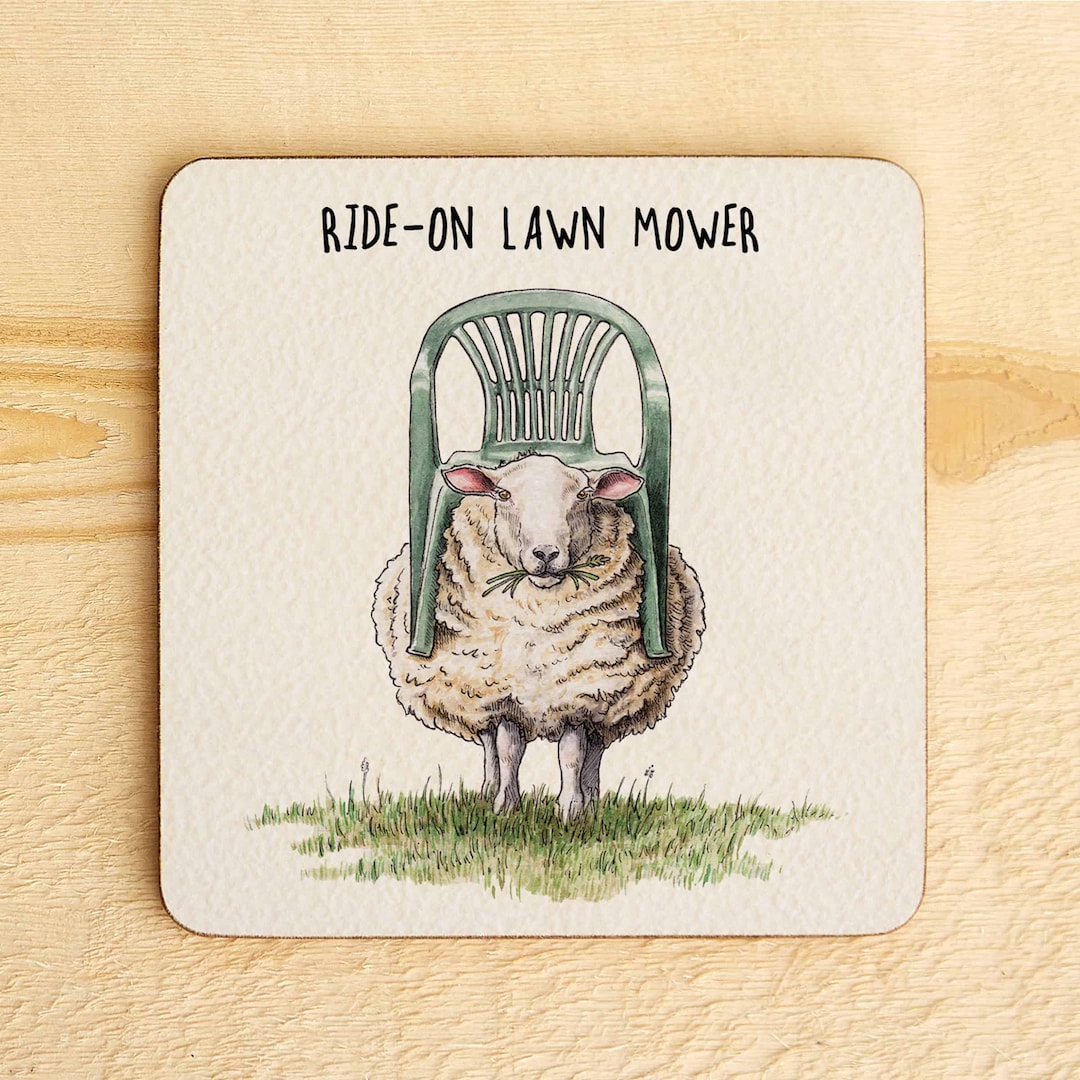 Ride on Lawnmower Coaster - Sheep Coaster - Garden Lover Gift ...