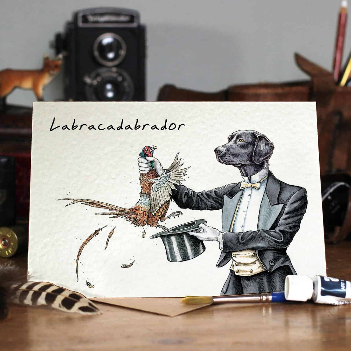 Labracadabrador Black Labrador Labrador Card Black Lab - Etsy UK