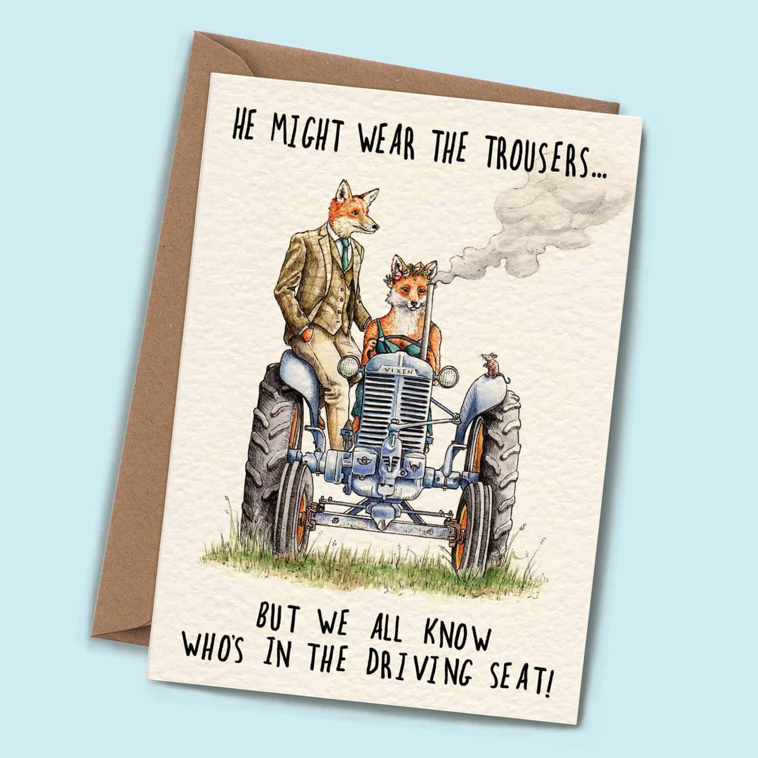Driving Seat Card (W03) - Funny Wedding Card - Cute Engagement Card - Etsy