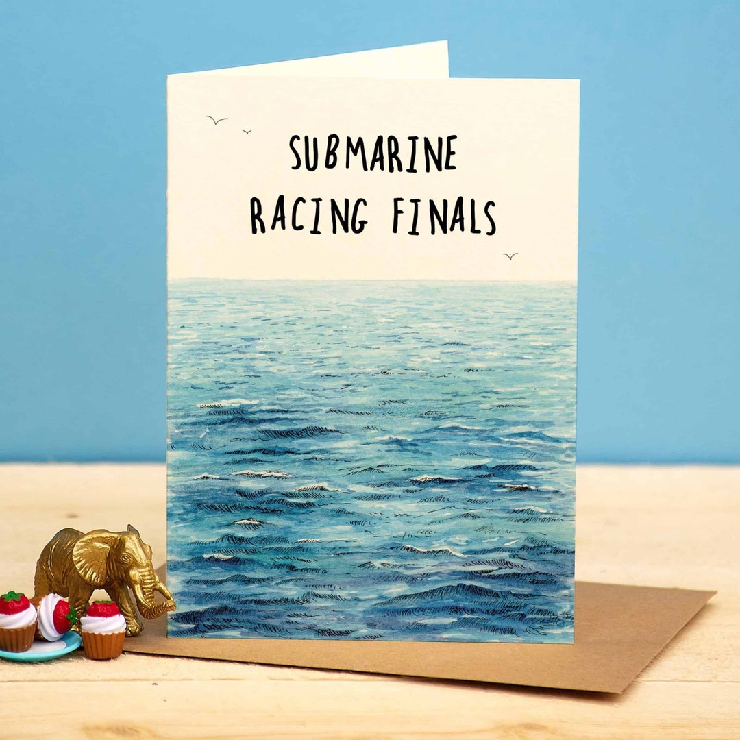 Submarine Card - Sailor Card - Nautical Card - Dad Joke Card - Etsy