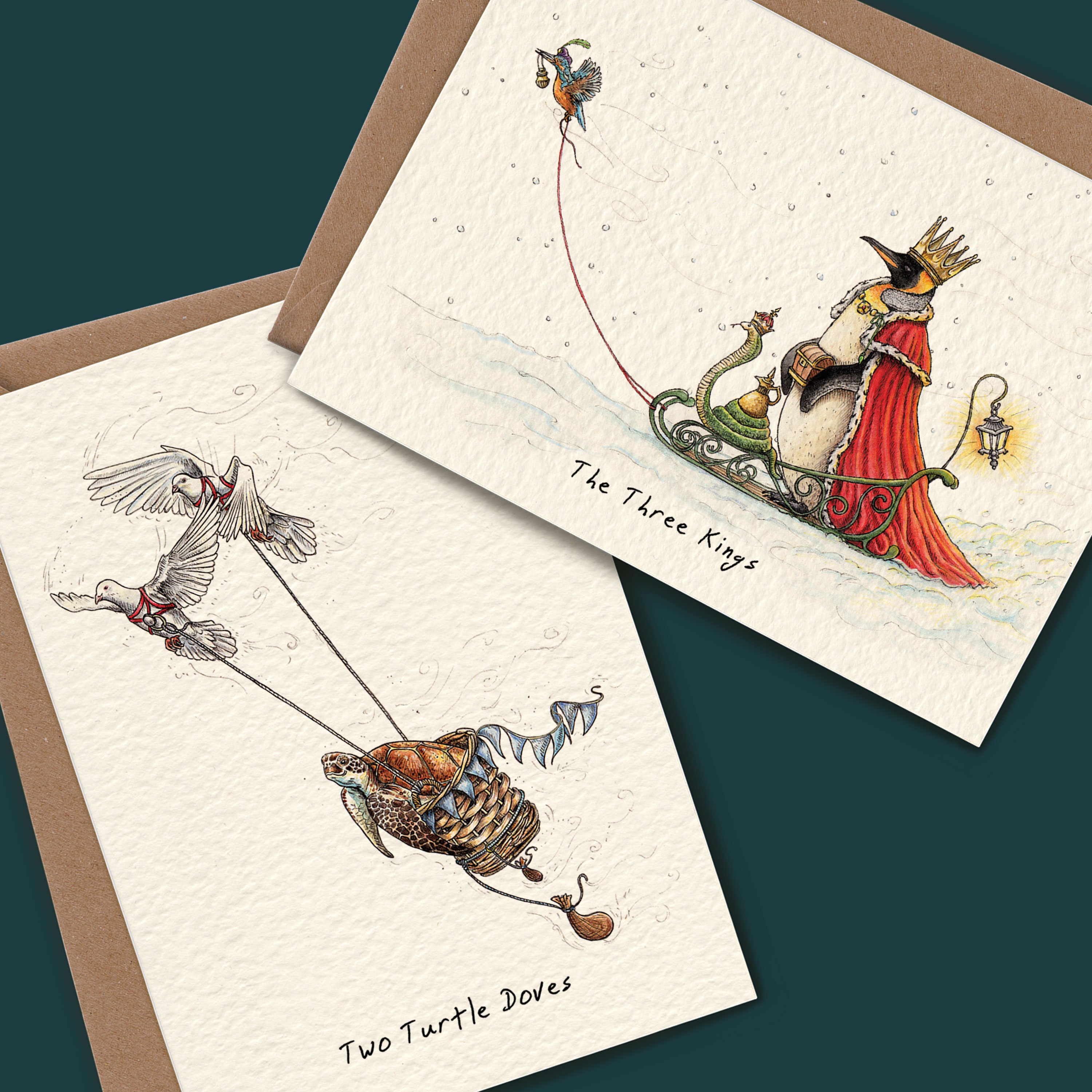 10 Christmas Cards Set Holiday Cards Pack Christmas Cards | Etsy UK