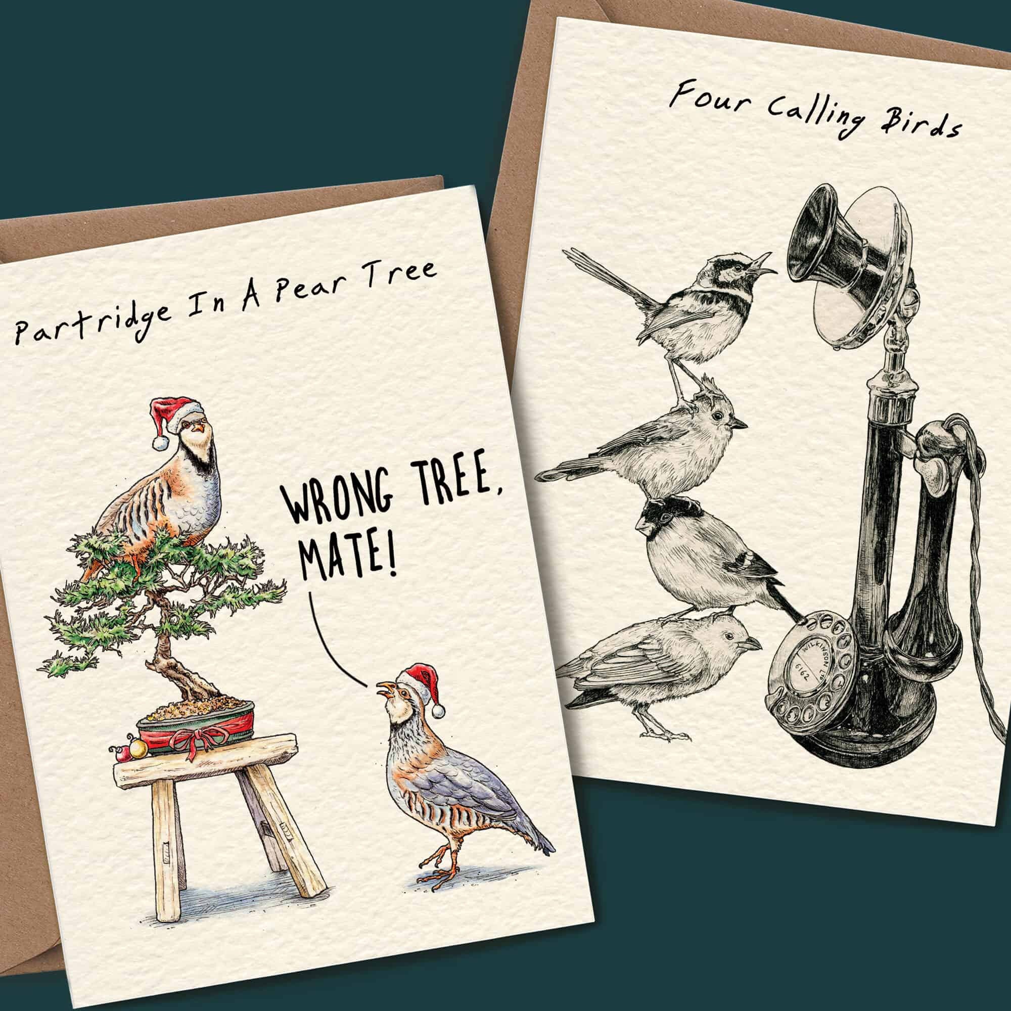 10 Christmas Cards Set Holiday Cards Pack Christmas Cards - Etsy UK