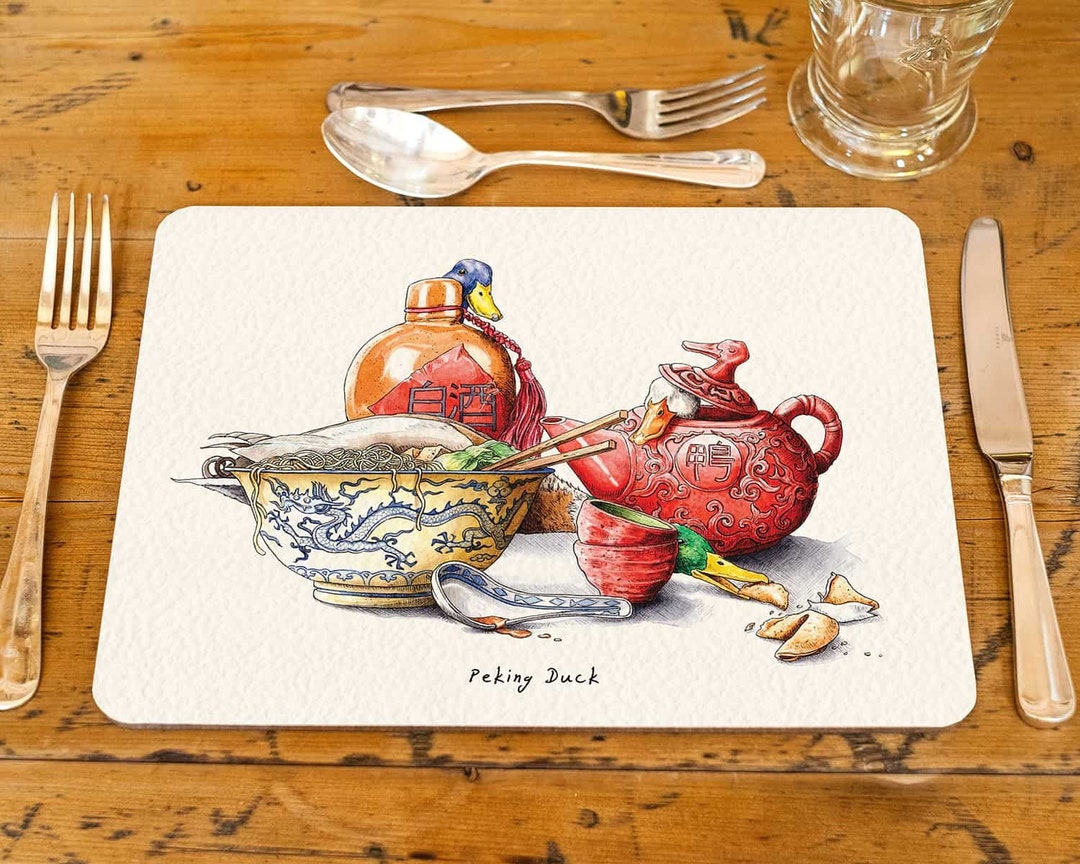 Peking Duck Placemat - Funny Duck - Kitchen Placemat - Etsy Australia