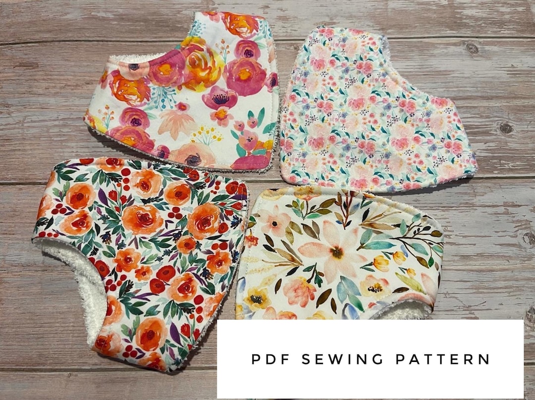 Dribble Bib Pattern, Baby PDF, Bandana Bib Pattern, Drool Bib Pattern ...