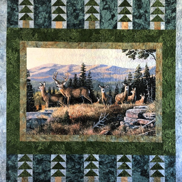 Mountain Quilt Panel - Etsy