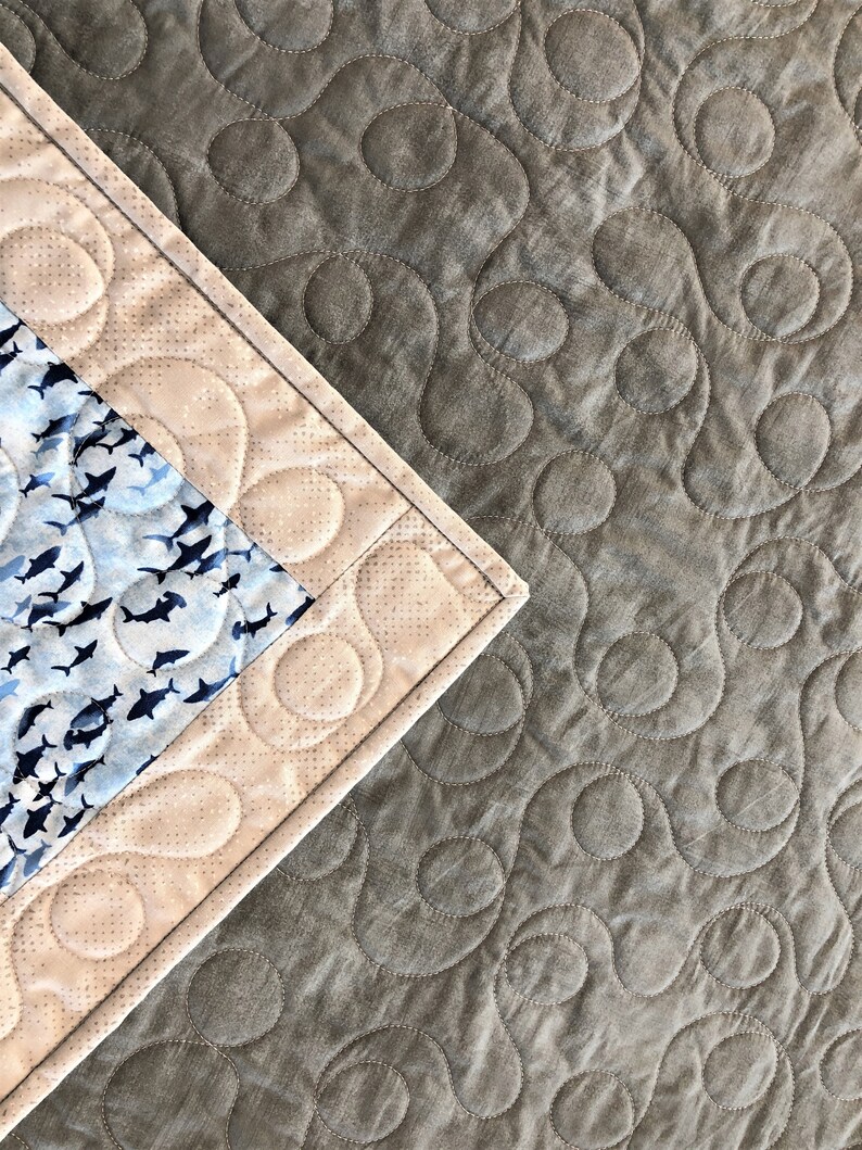 Ocean Quilt Harbor With Lighthouses Boats Octopus and - Etsy