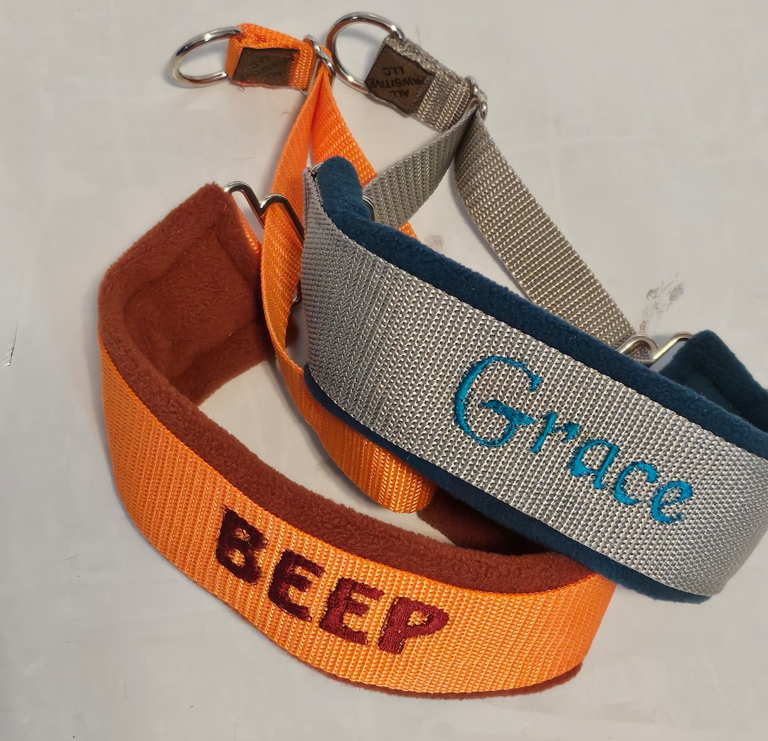 Wide Webbing French Martingale Collar, Minky Lined or Fleece Lined ...