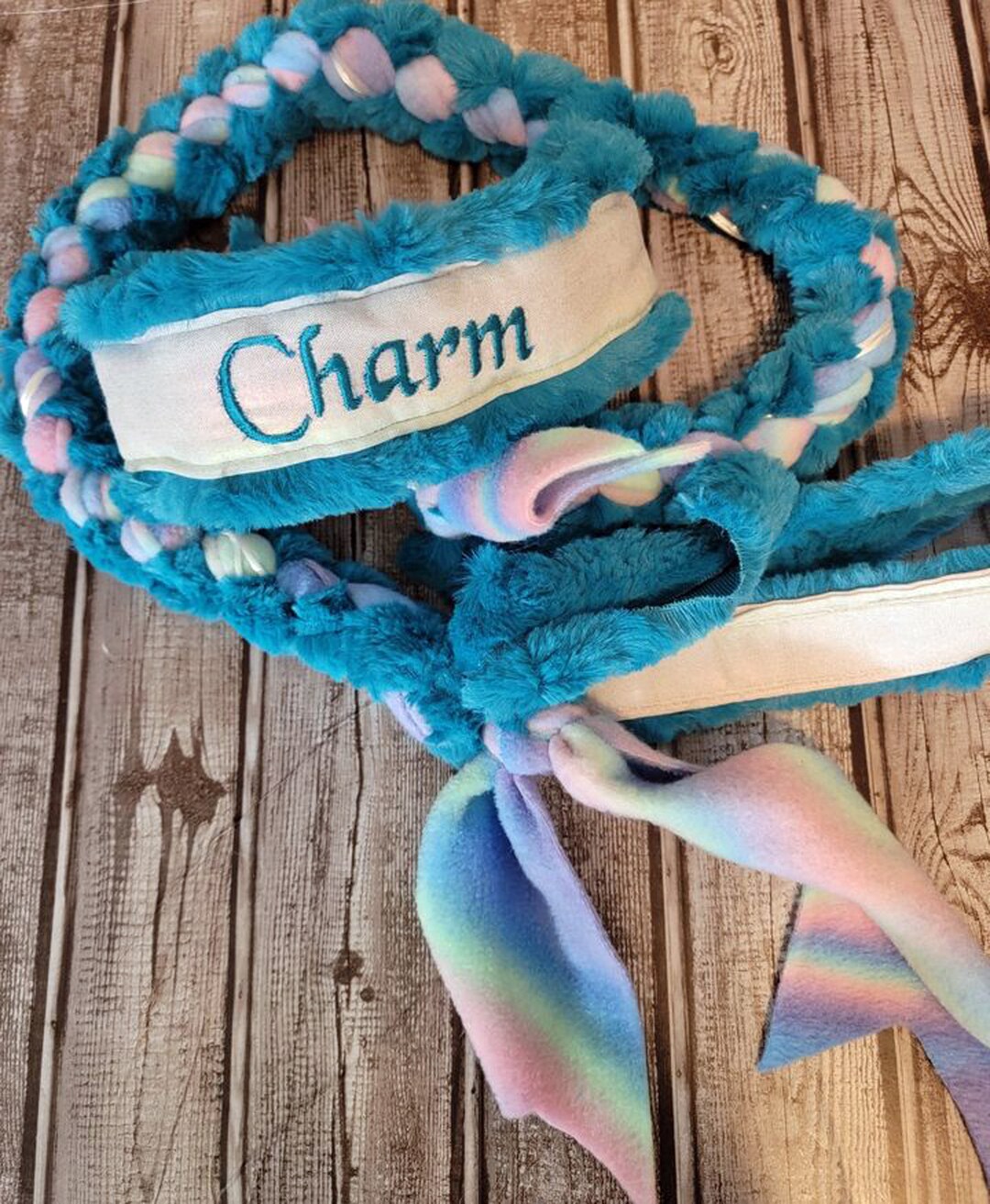 Holographic Ring Lead With Tug Agility Lead Barn Hunt Lead Flyball Lead ...